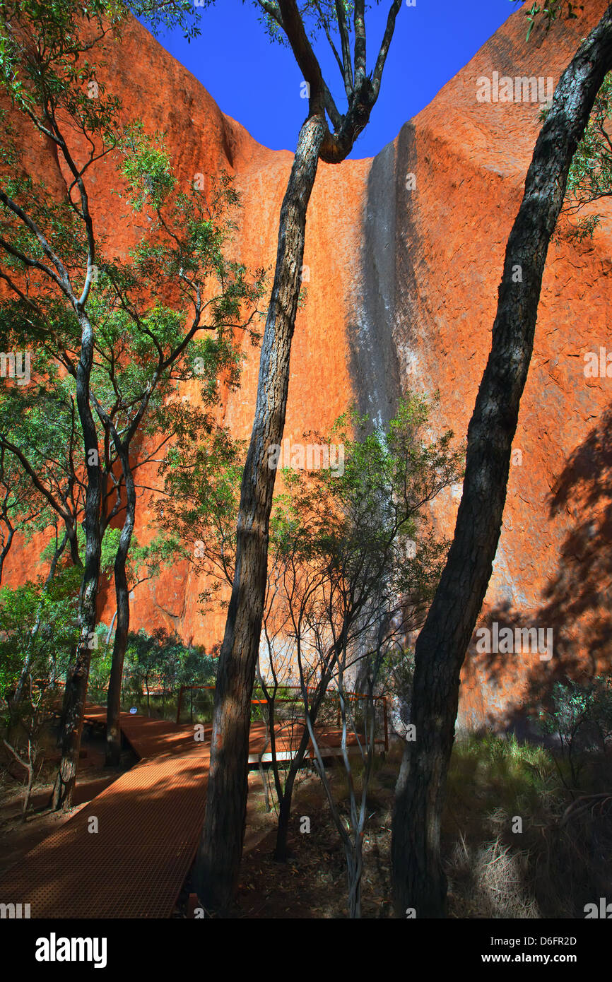 landscape landscapes outback Australian Uluru Ayers Rock in the ...