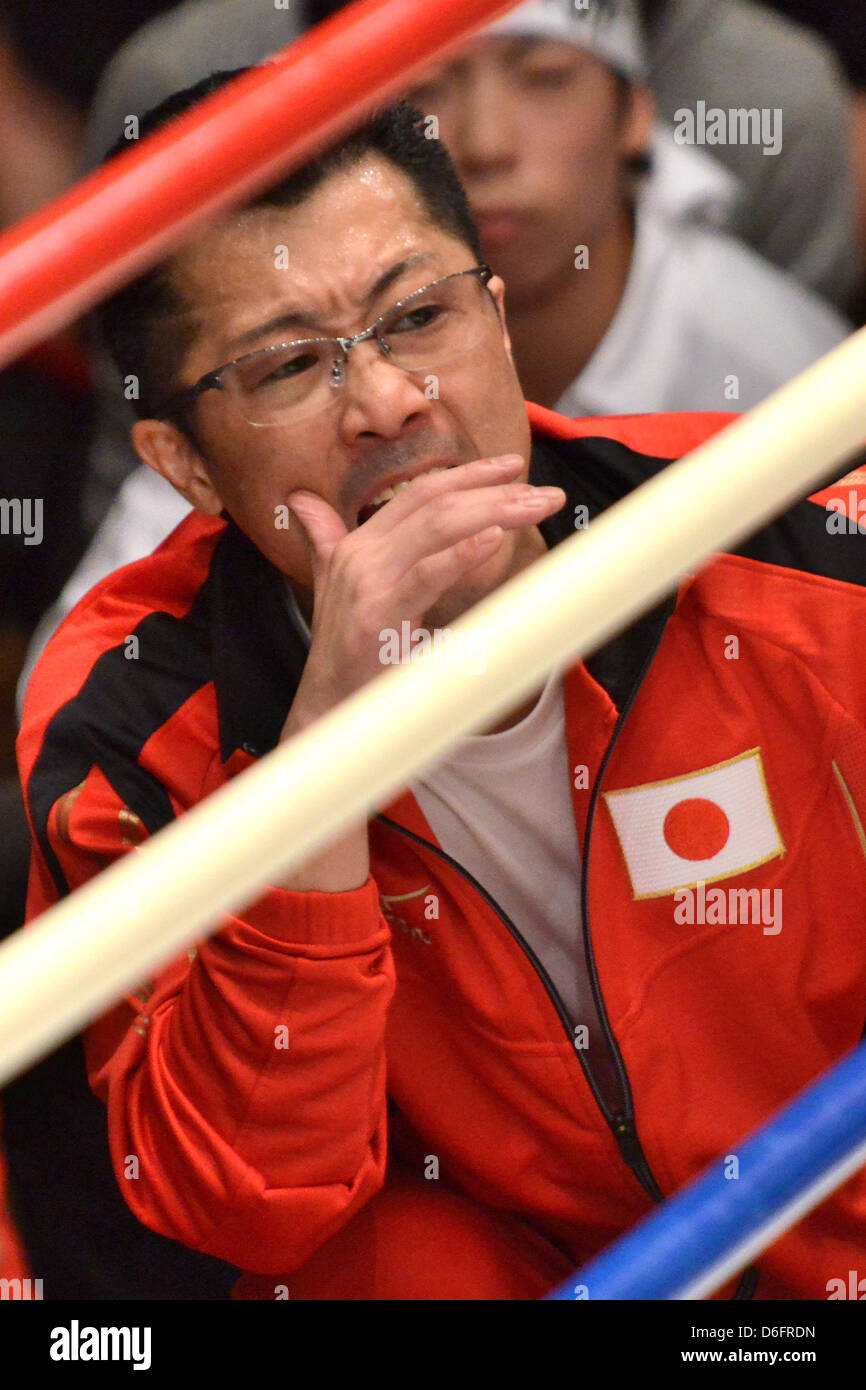 Shingo Inoue, APRIL 16, 2013 - Boxing : Naoya Inoue's trainer Shingo ...