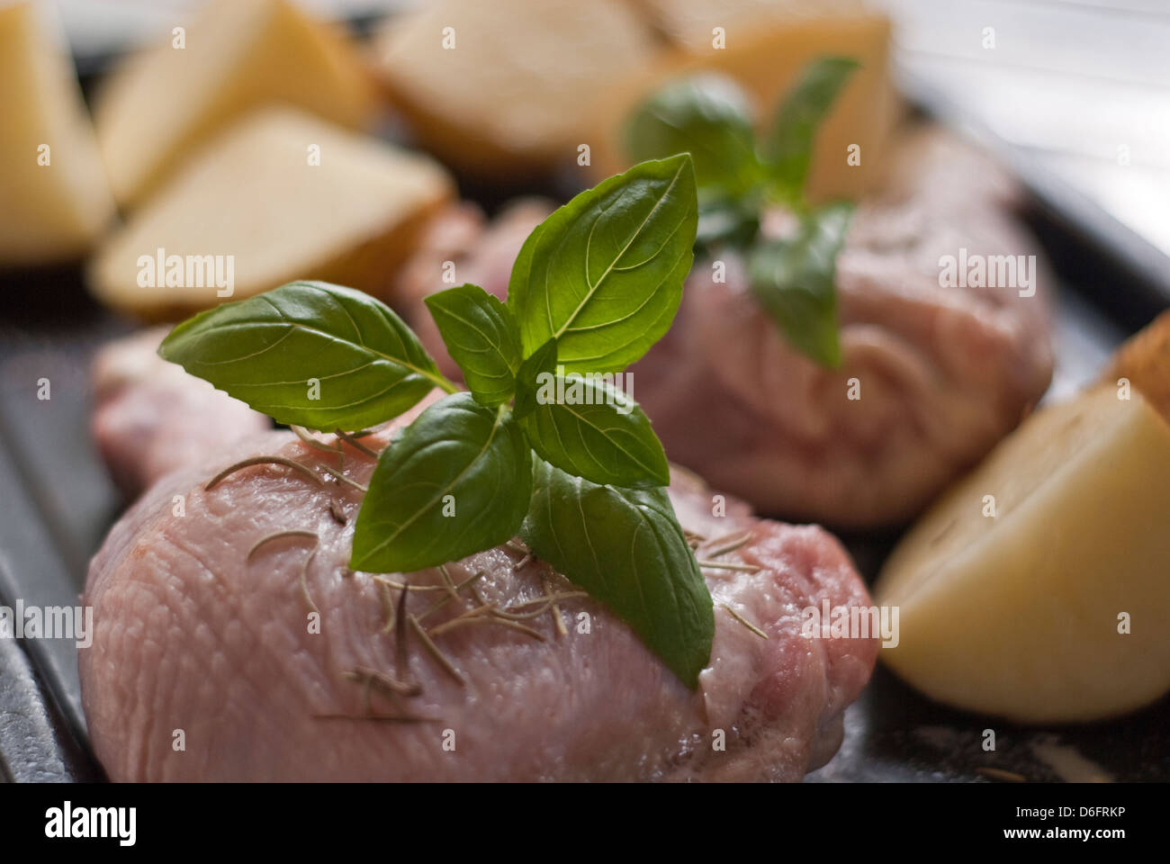 Roast Chicken raw Stock Photo - Alamy