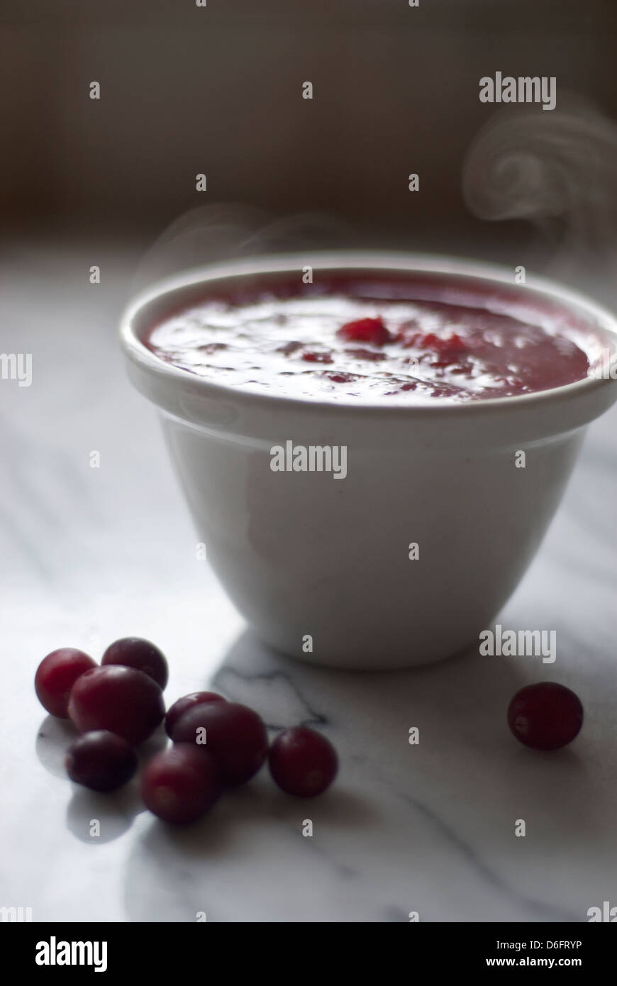 Hot Cranberry Sauce Stock Photo - Alamy