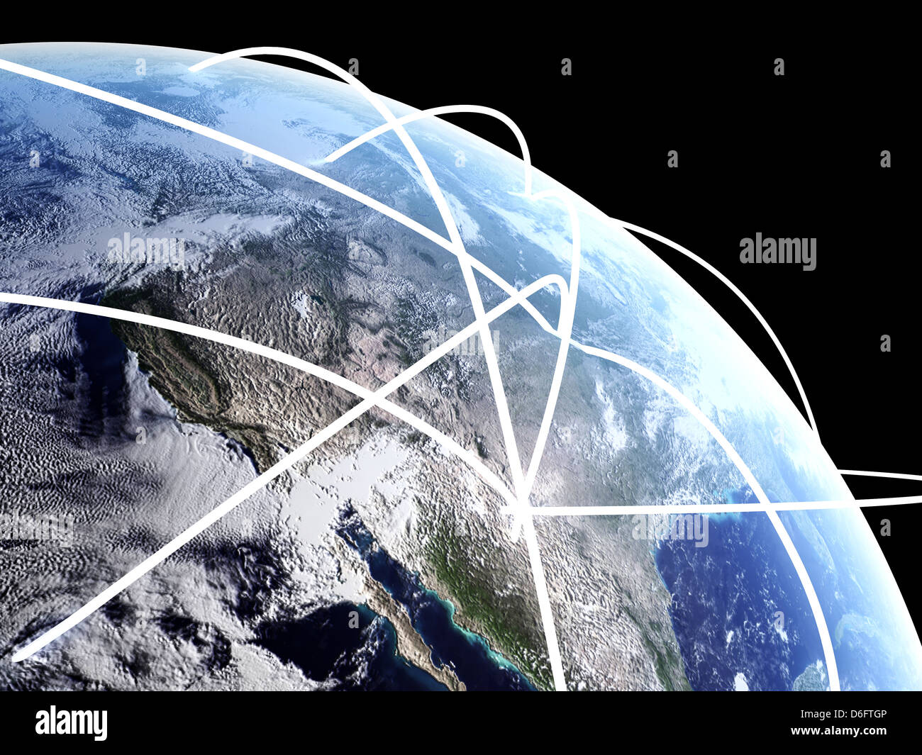 Global communications. 3D rendered Illustration Stock Photo - Alamy