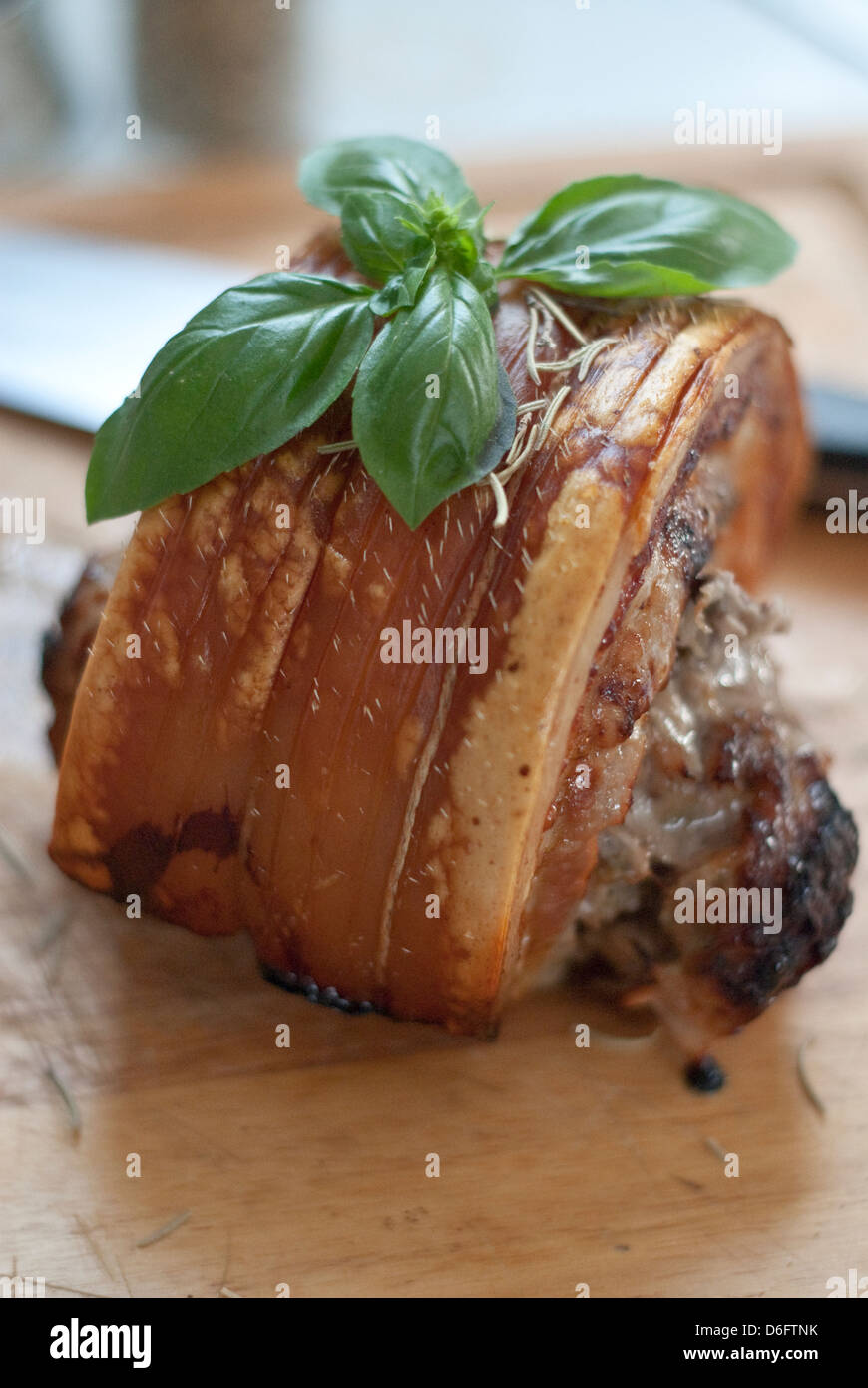 Roast Pork Joint Stock Photo - Alamy
