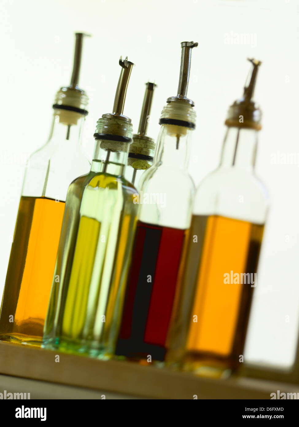 Bottles of oil Stock Photo - Alamy