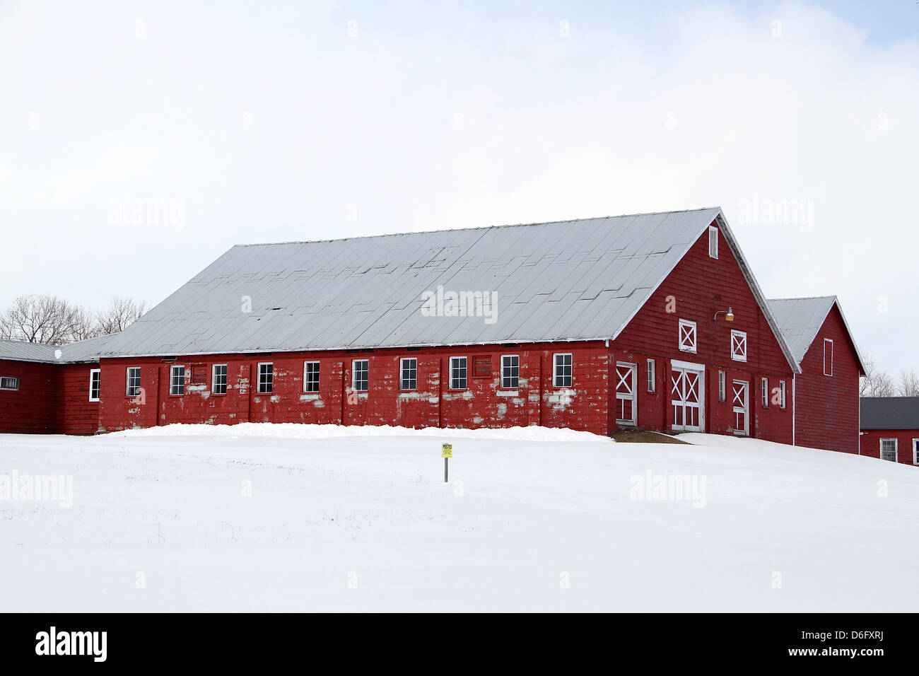 A barn in winter in North Hero, Vermont Stock Photo - Alamy