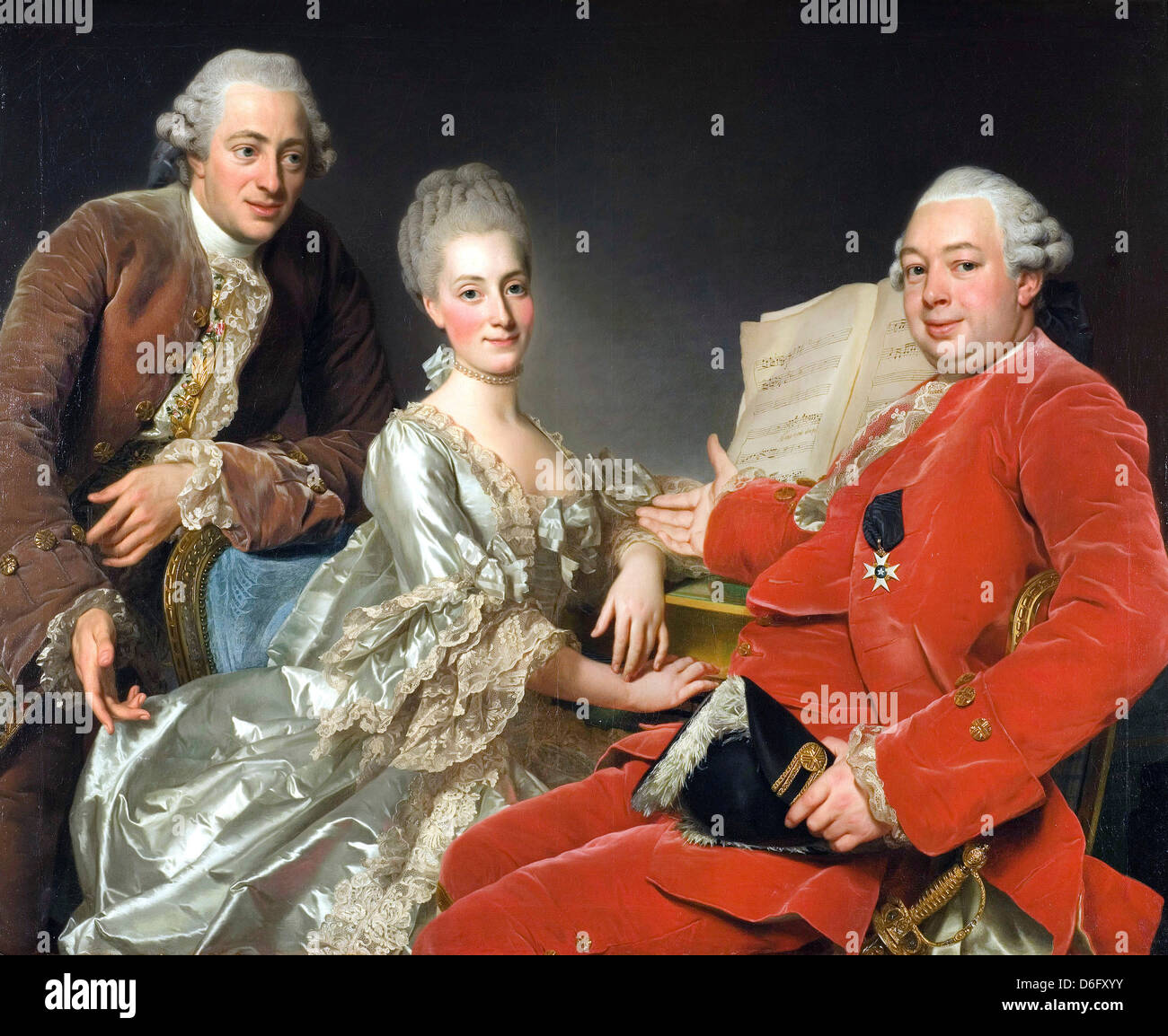 Alexander Roslin, John Jennings Esq., his Brother and Sister-in-Law ...