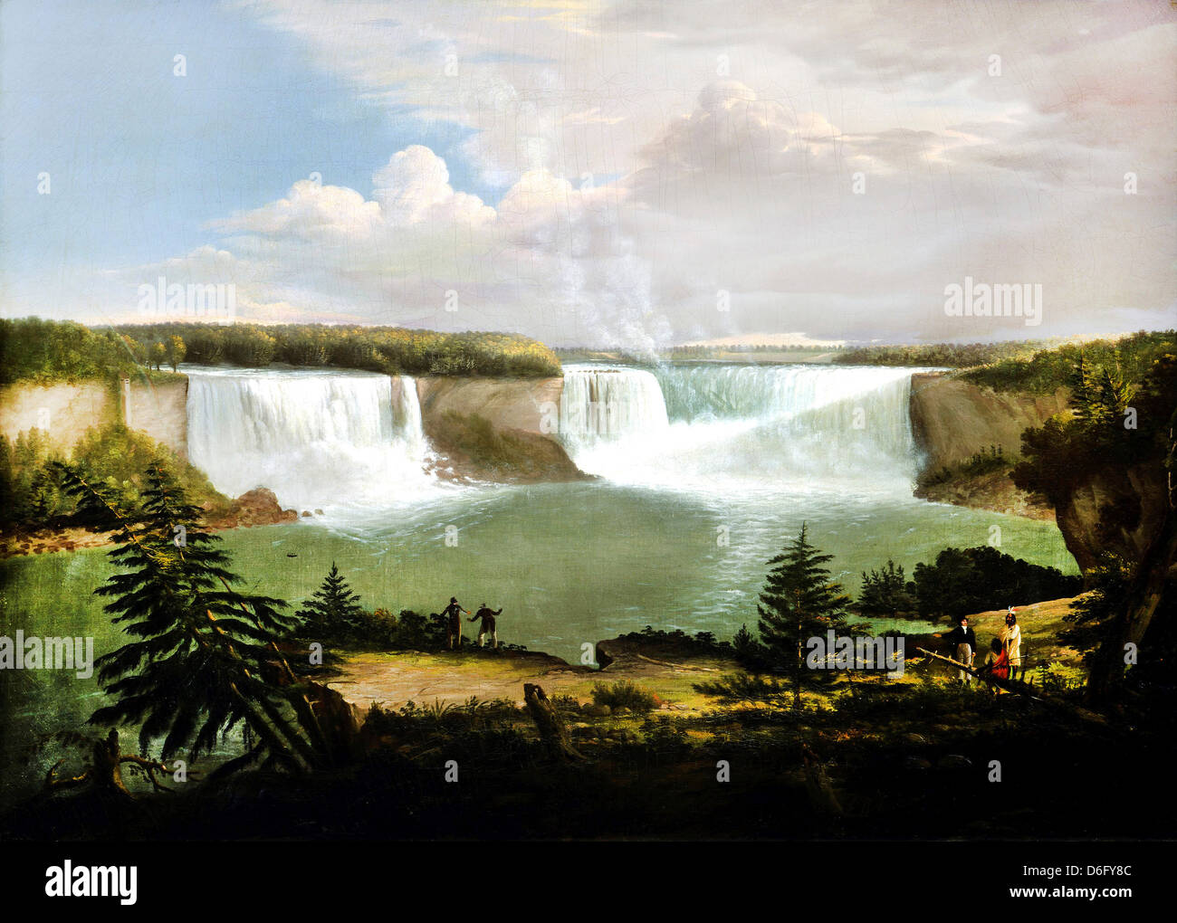 Alvan Fisher, A General View of the Falls of Niagara 1820 Oil on canvas ...