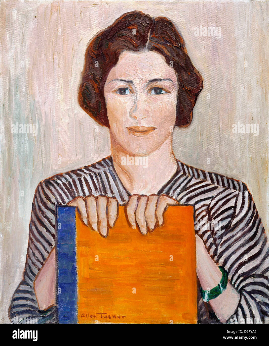 Allen Tucker, The Orange Book. Undated. Oil on canvas. Phillips ...