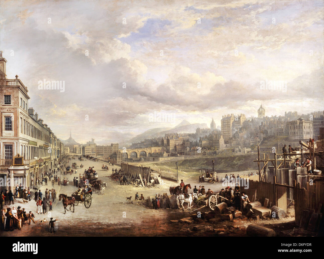 Alexander Nasmyth, Princes Street with the Commencement of the Building ...