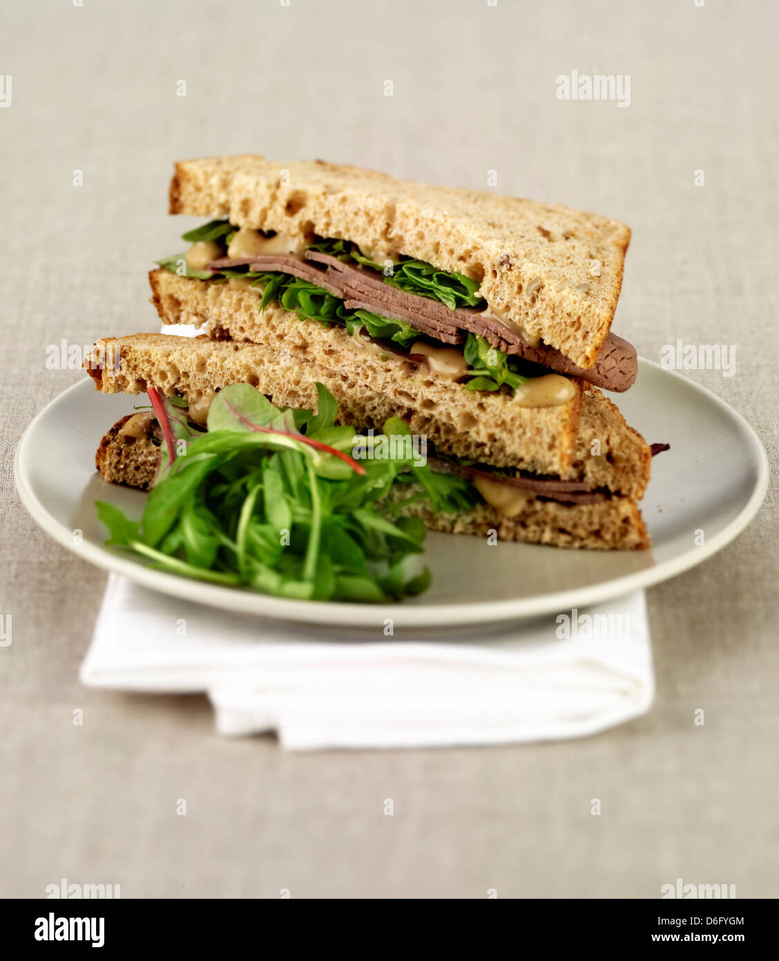 Plated sandwich hi-res stock photography and images - Alamy