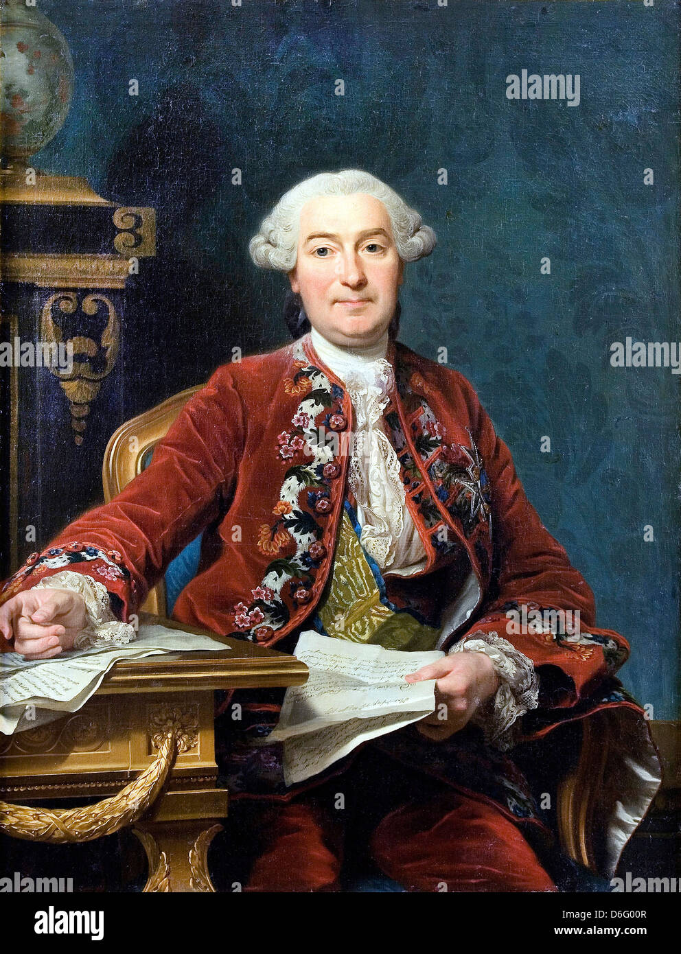 Alexander Roslin, Ulrik Scheffer 1763 Oil on canvas. Skokloster Castle ...