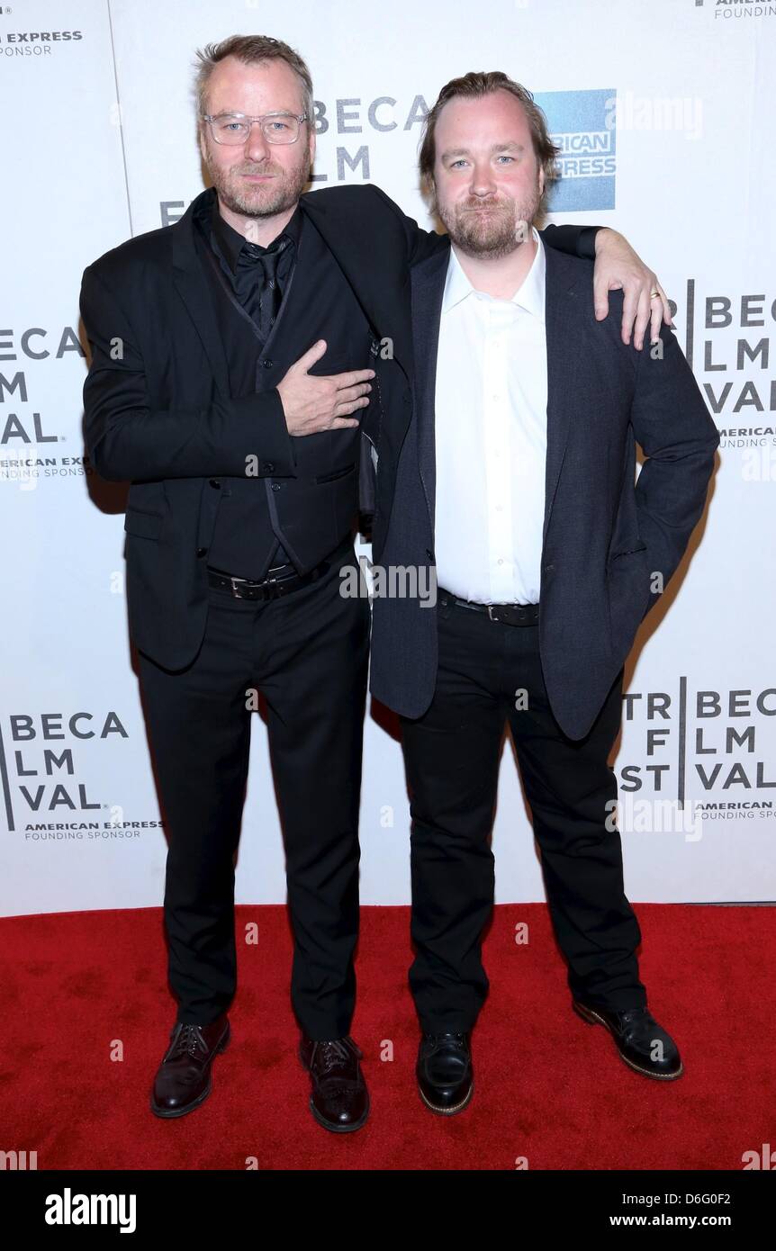 New York, NY, USA. April 17, 2013.Matt Berninger, Tom Berninger at ...