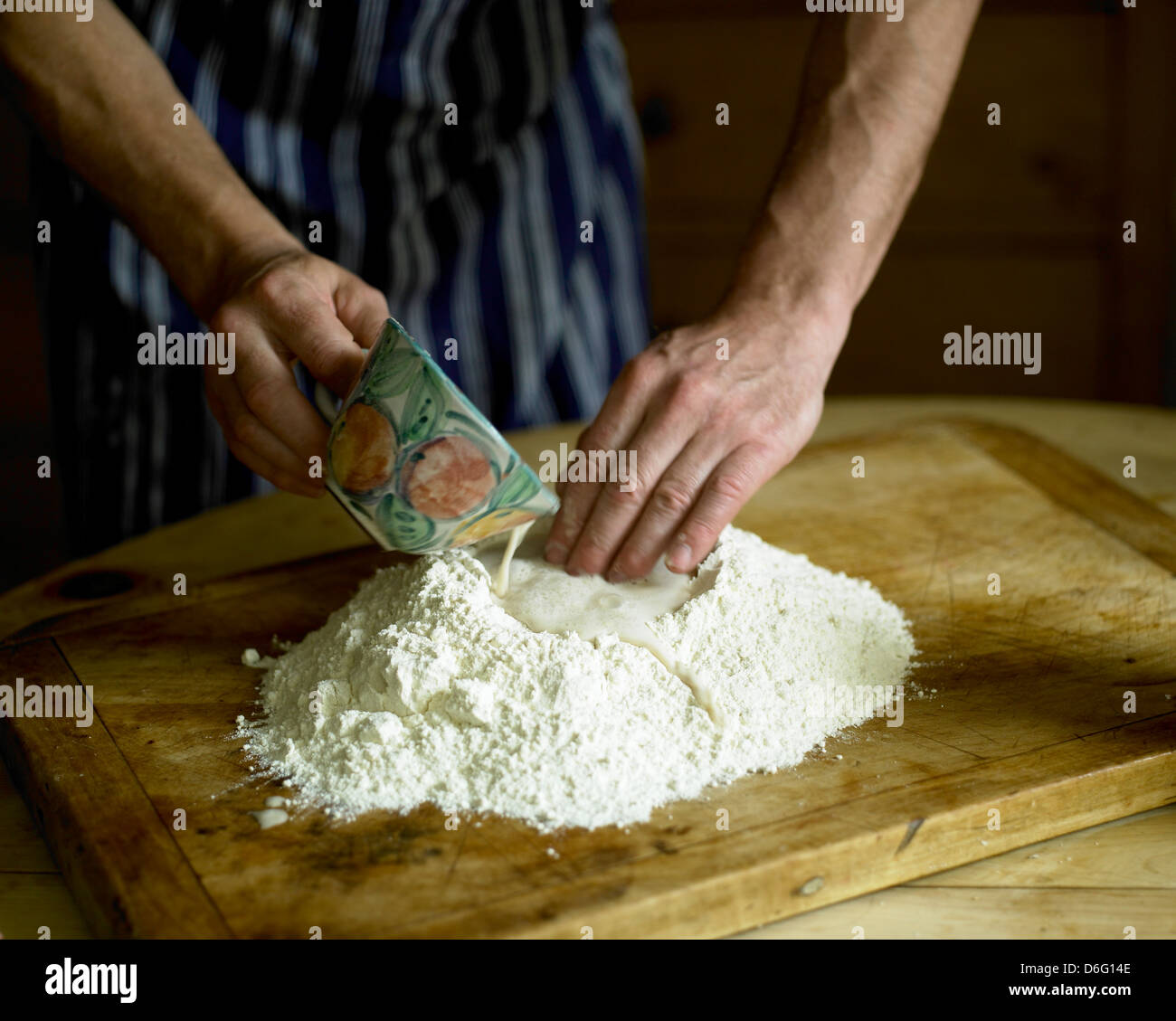 Bread, adding yeast - with recipe Stock Photo - Alamy