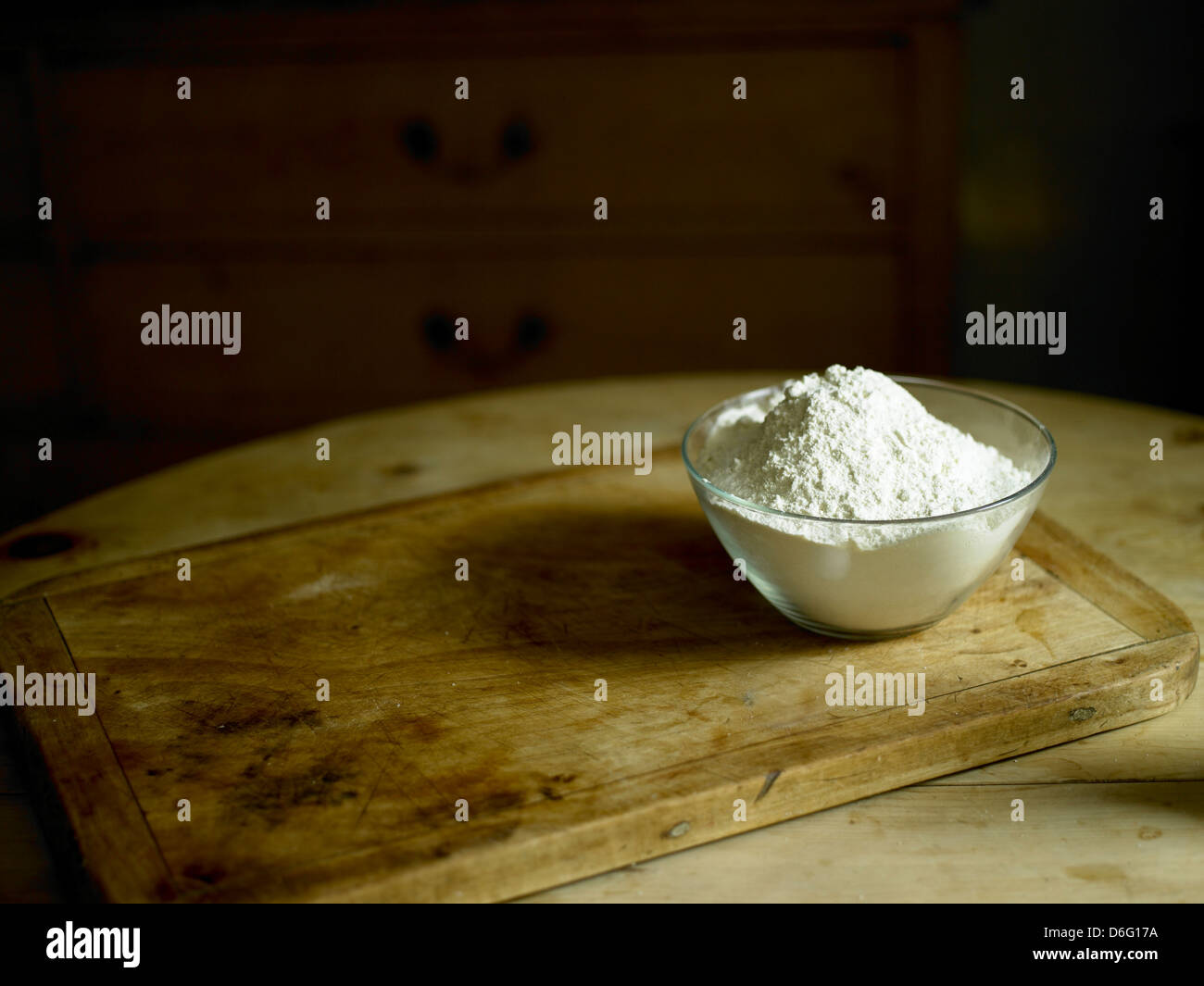 Bowl of Flour Stock Photo - Alamy