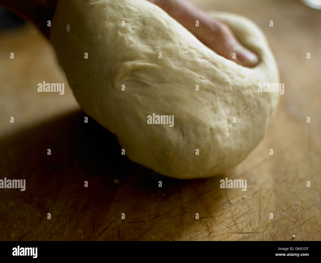 Preparing dough - with recipe / step shot Stock Photo - Alamy