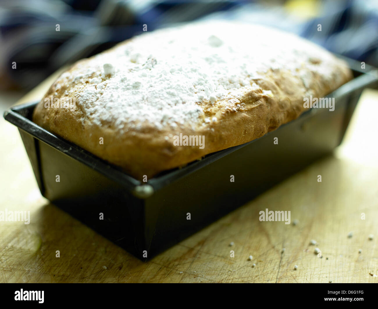 White loaf - with recipe / step shot Stock Photo - Alamy