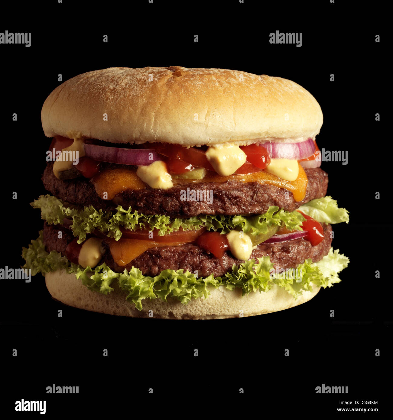 Double Cheeseburger High Resolution Stock Photography and Images - Alamy
