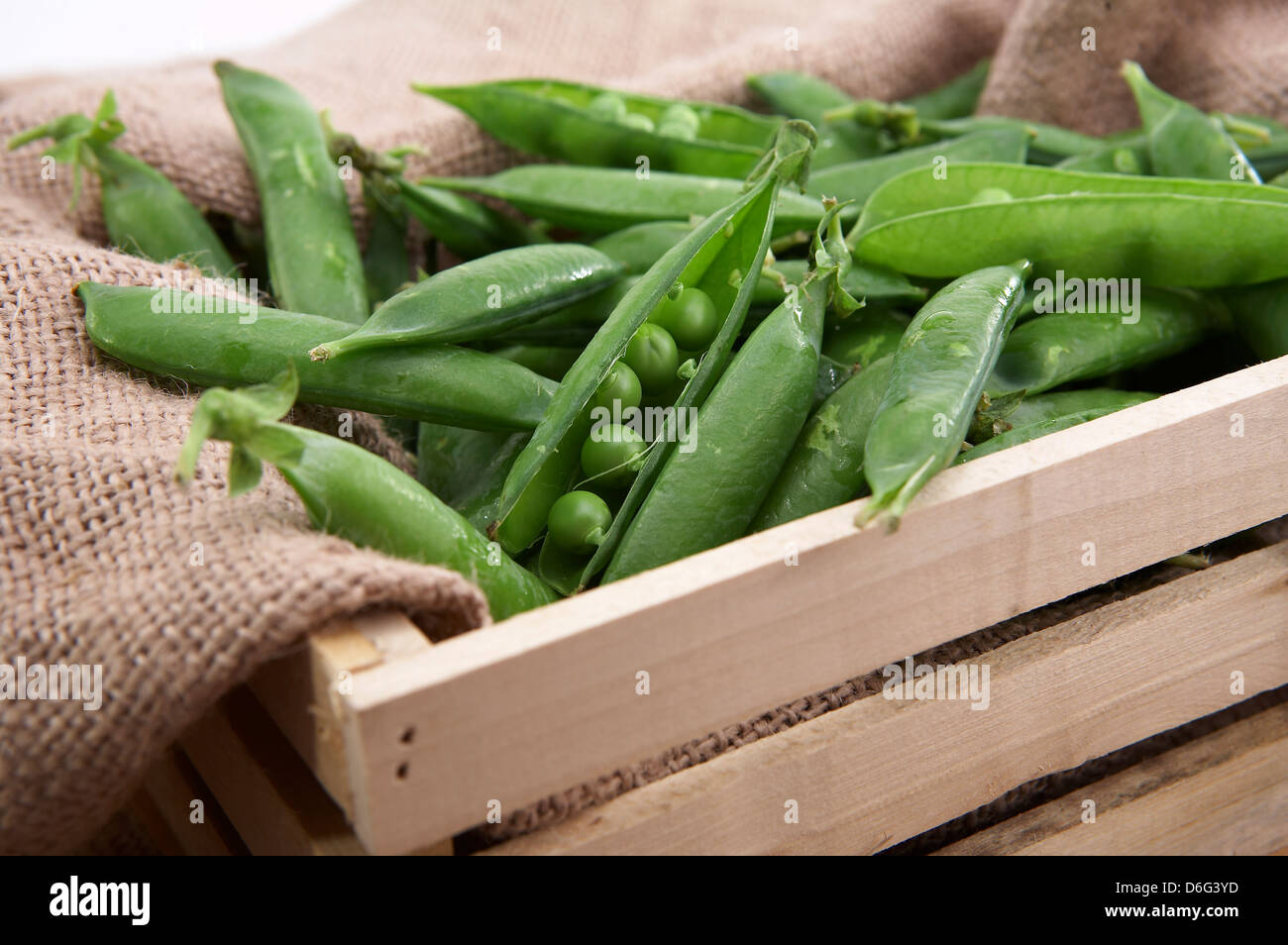 Peas in Pods Stock Photo - Alamy