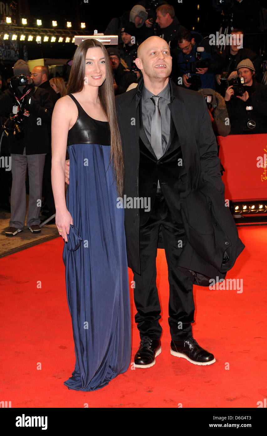 German actor Juergen Vogel and his partner Michelle Gornick arrives for ...