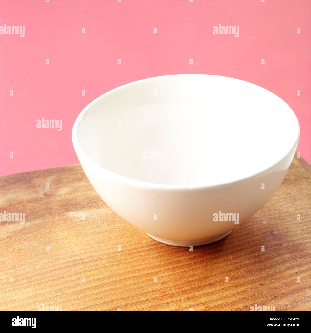 Empty White Stoneware Bowl Stock Photo - Alamy
