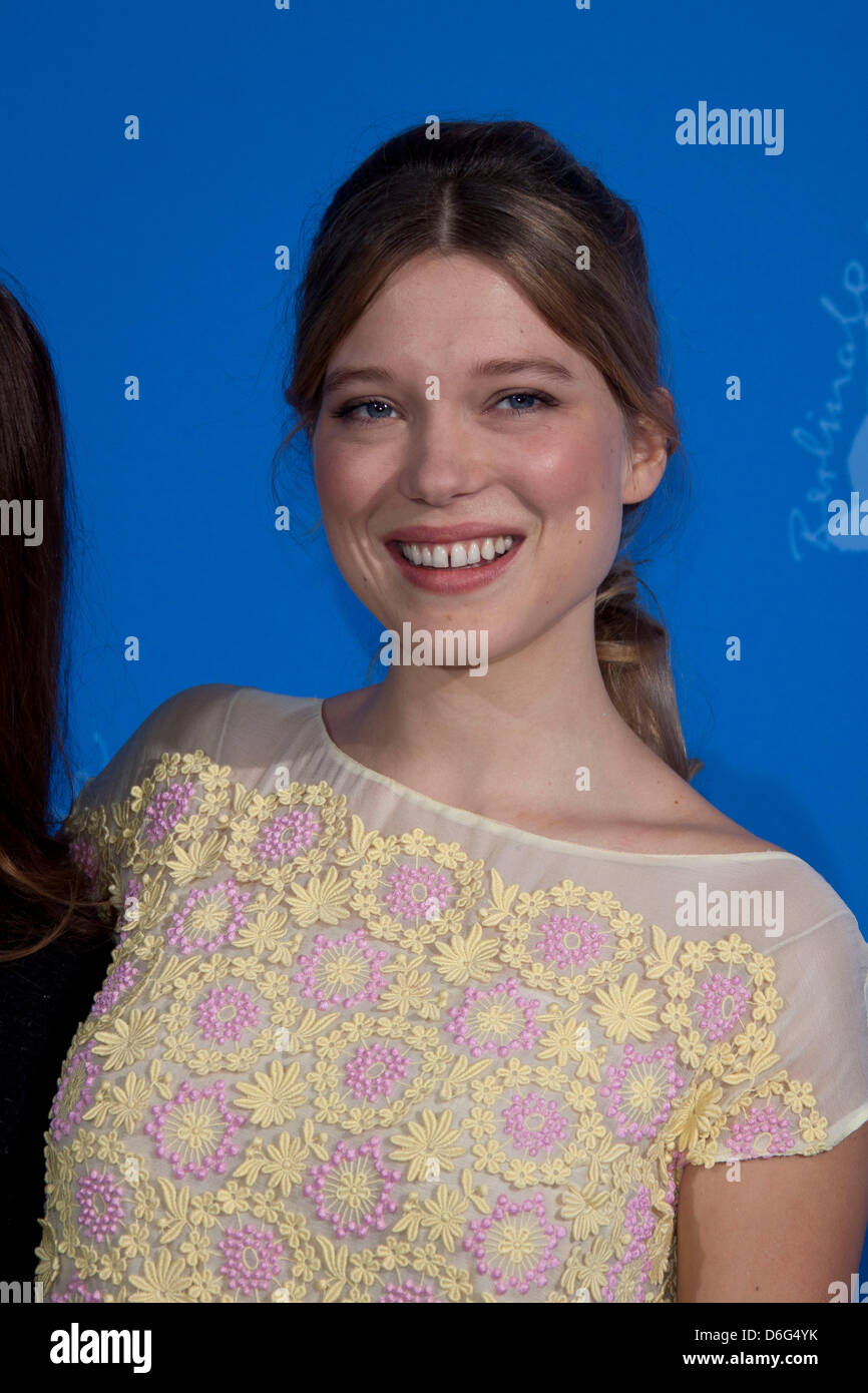 Actress Léa Seydoux attends the photo call before the press conference ...
