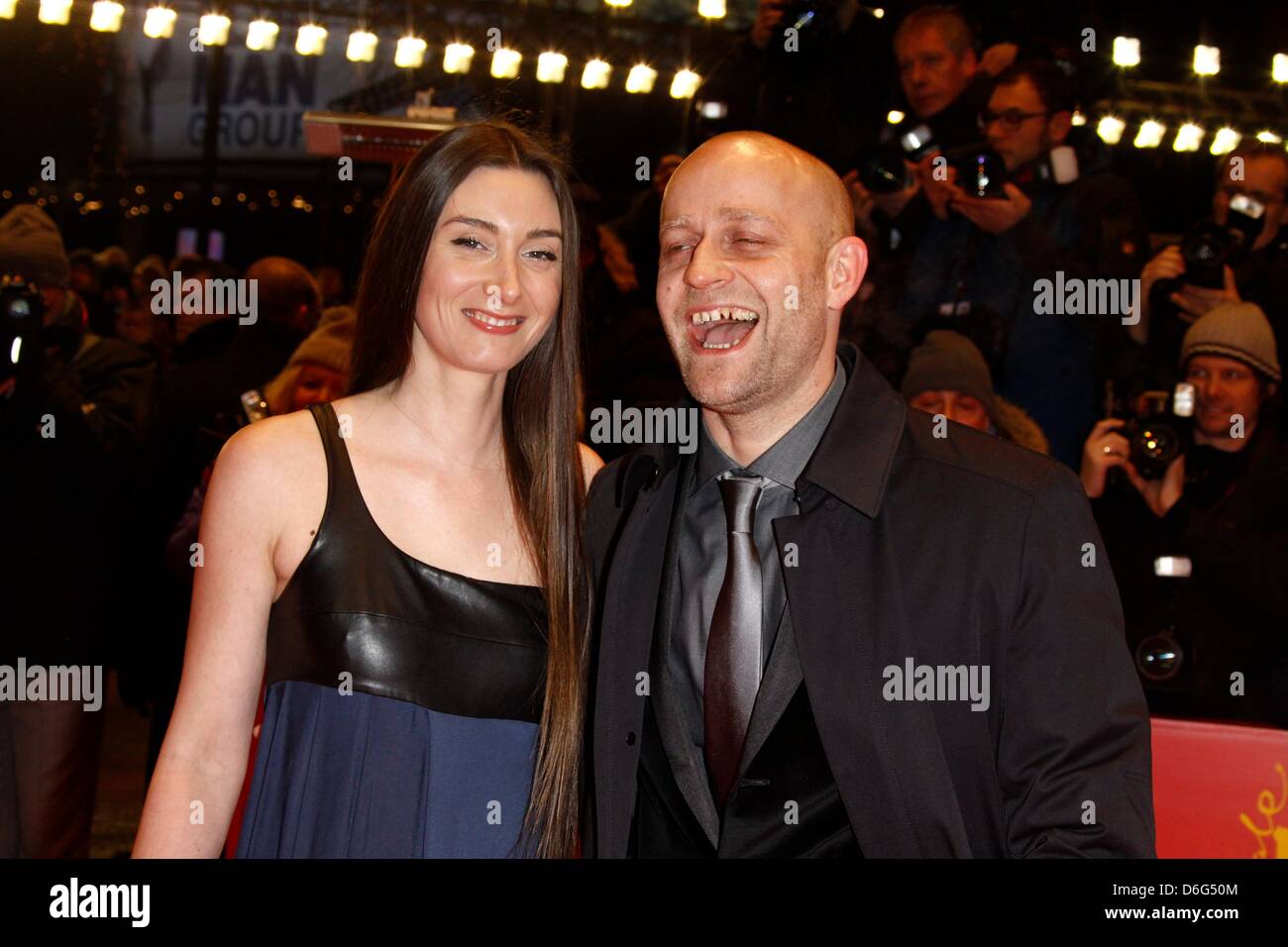 Actor Jürgen Vogel and Michelle Gornick attend the photo call before ...