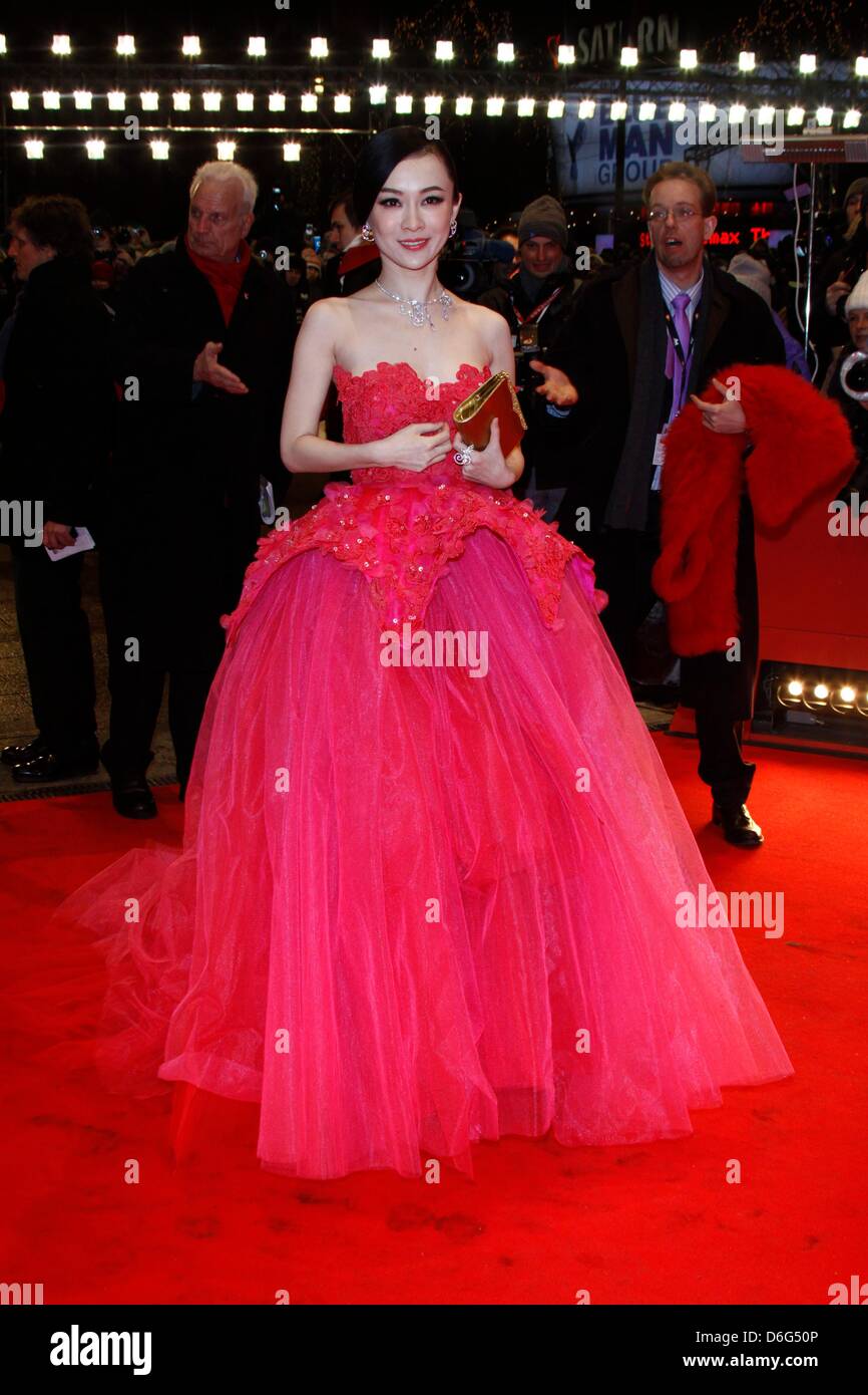 Chinese actress Huo Siyan attends the photo call before the press ...
