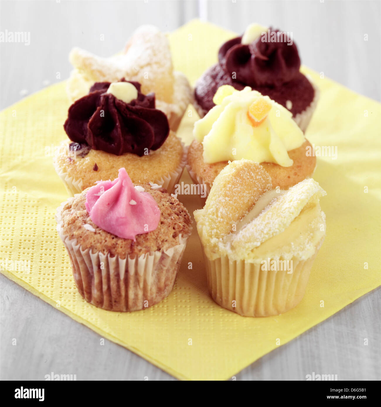 Mini Cupcakes selection Stock Photo - Alamy