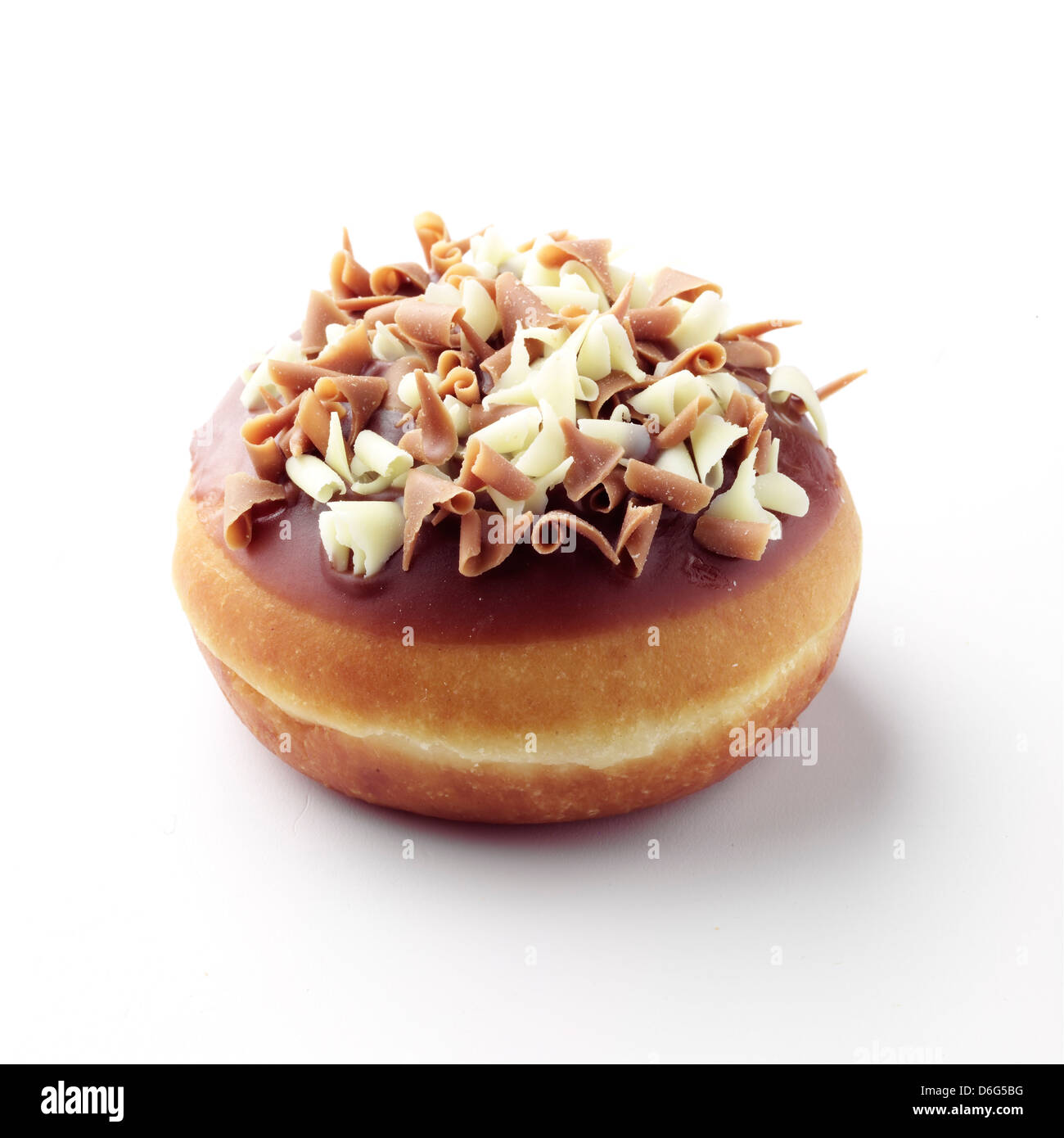 Doughnut with Chocolate flakes cut out Stock Photo - Alamy