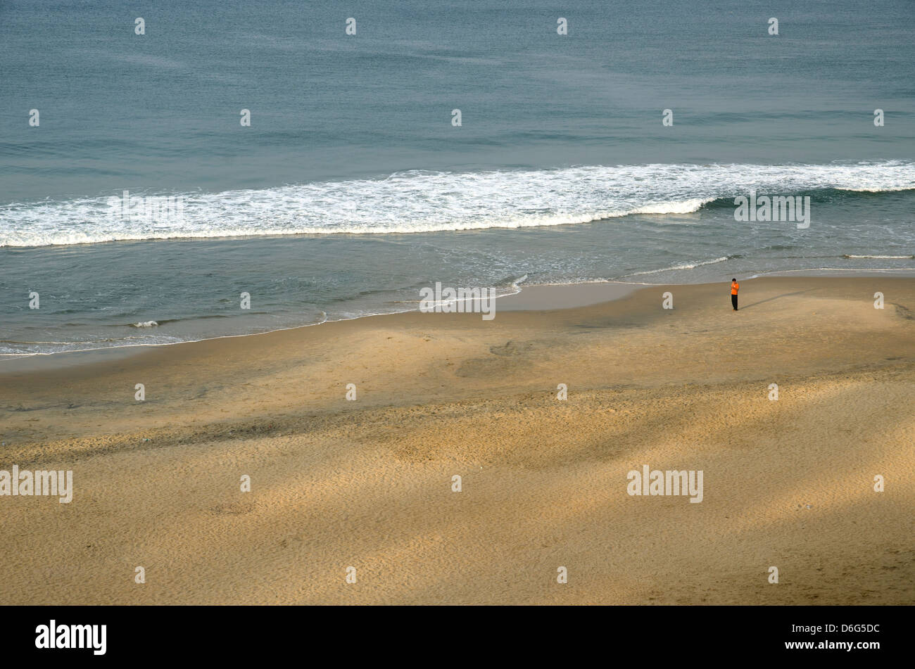 Indian seashore with person hi-res stock photography and images - Alamy