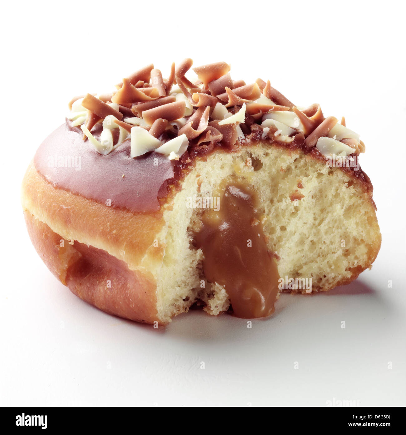 Doughnut with maple filling Stock Photo - Alamy