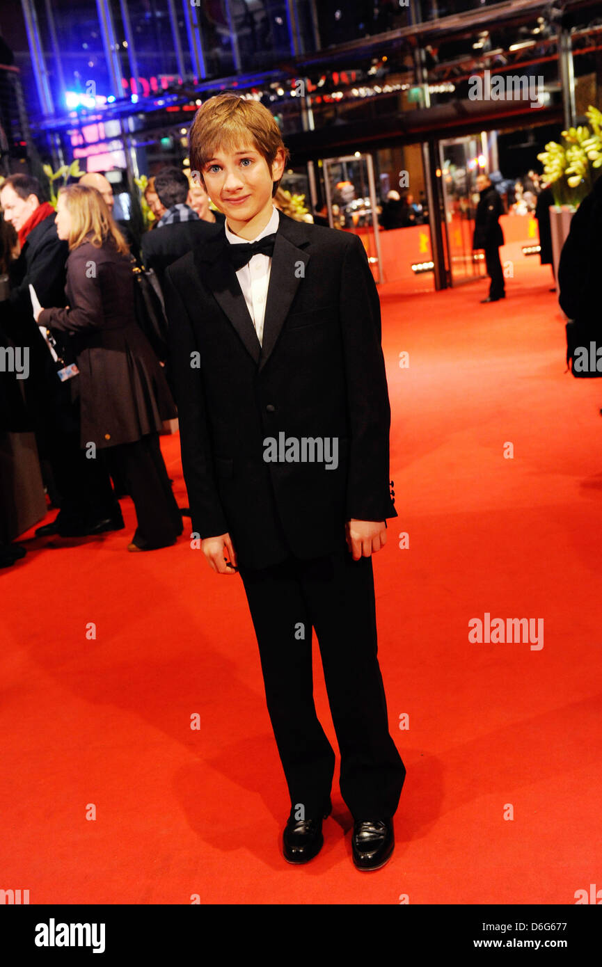 US actor Thomas Horn arrives for the premiere of the movie Extremely ...
