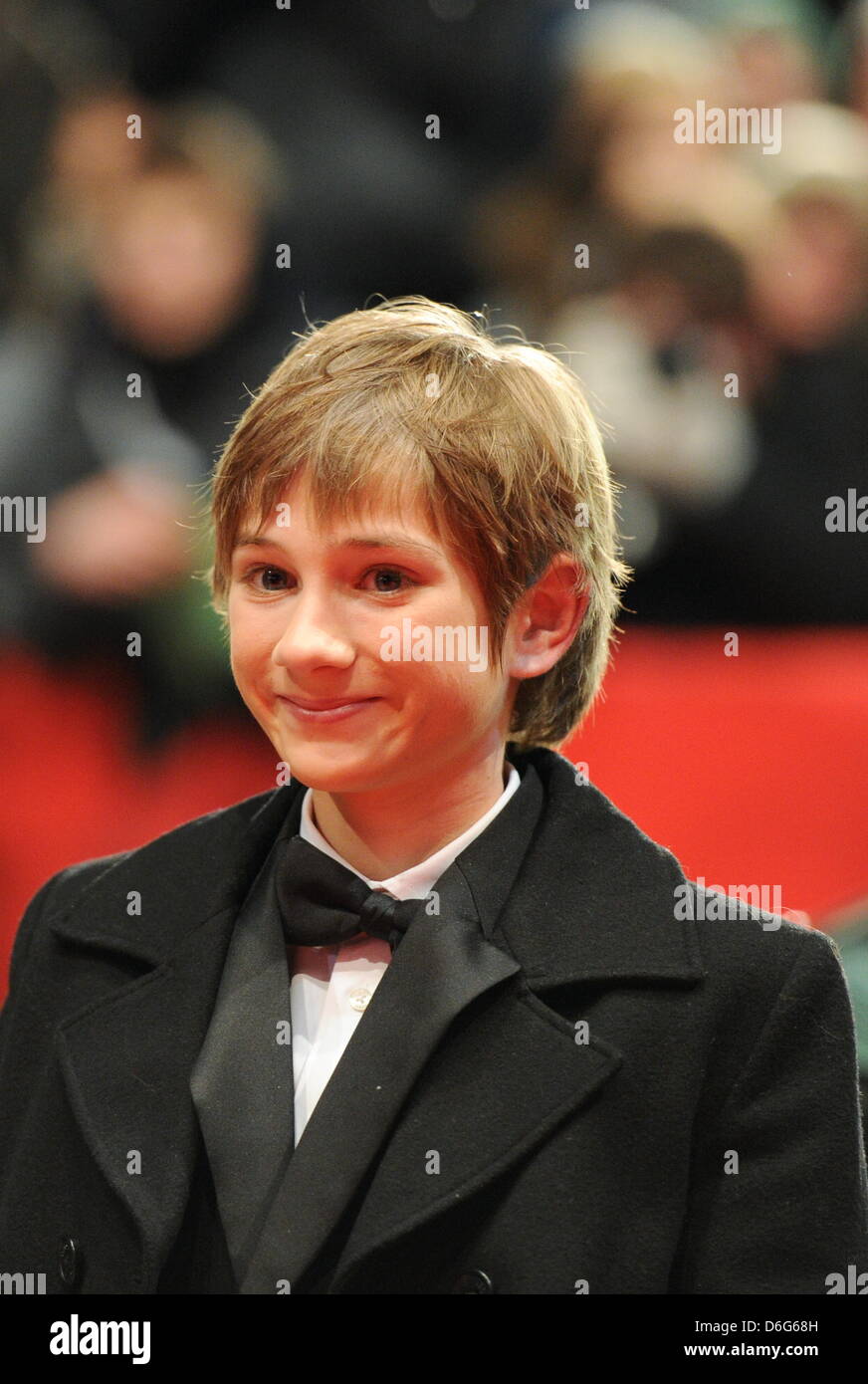 US actor Thomas Horn arrives for the premiere of the movie Extremely ...