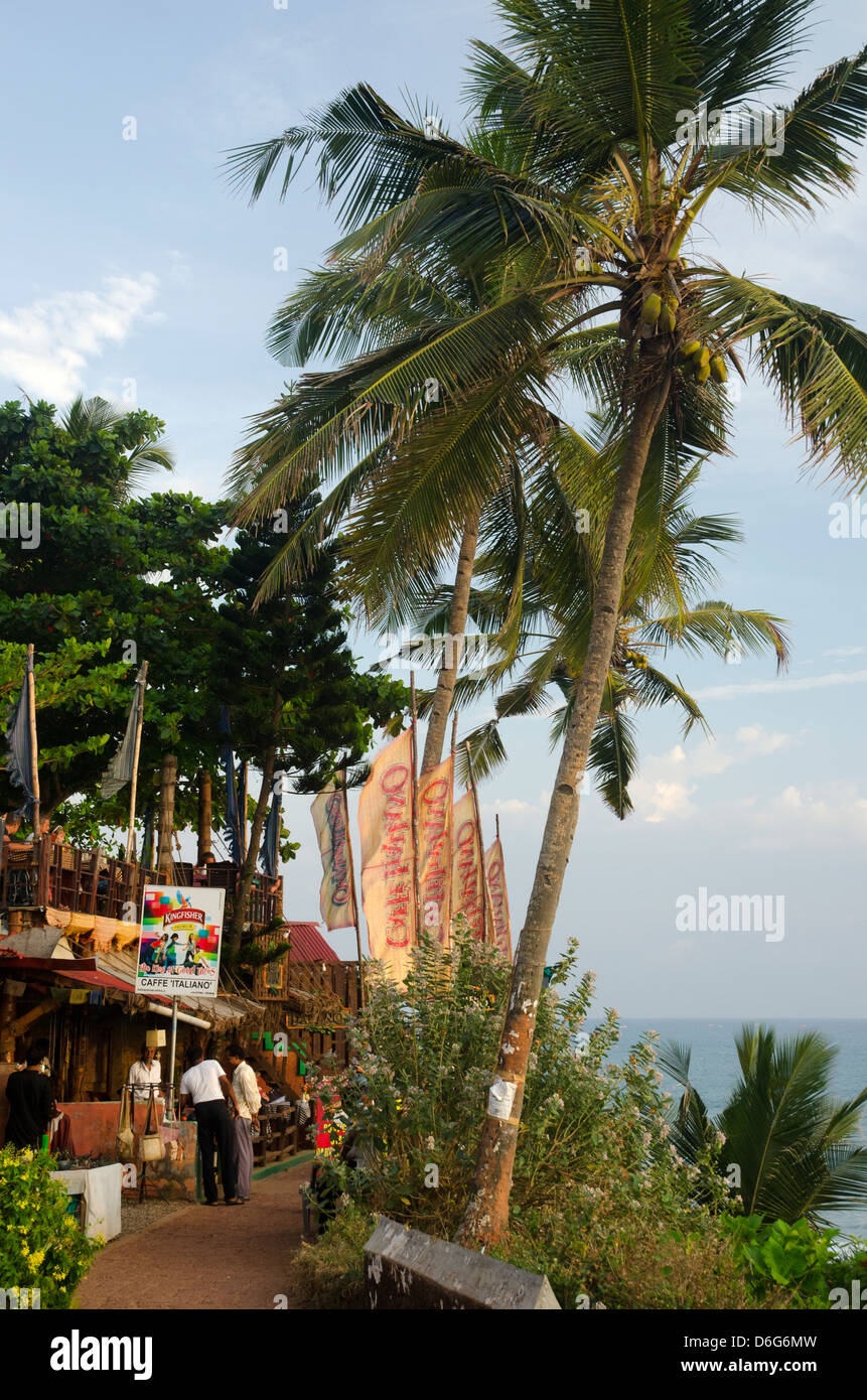 A palm-fringed coast in Varkala, India Stock Photo - Alamy