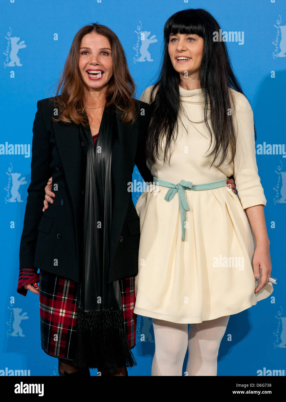 Director Teona Strugar Mitevska and actress Labina Mitevska pose at a ...
