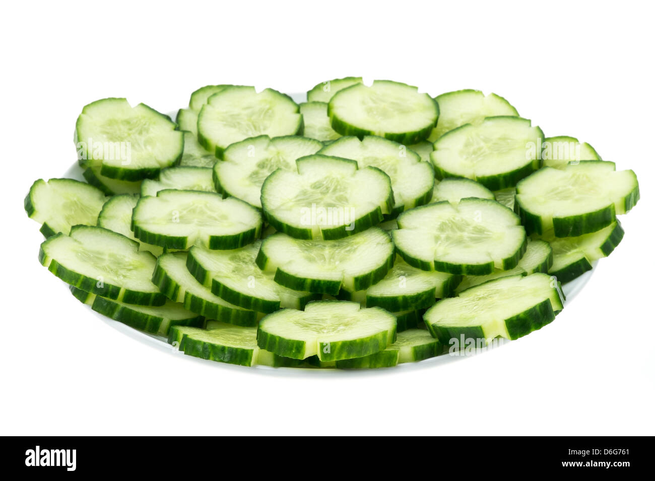 Cucumber slices plate hi-res stock photography and images - Alamy
