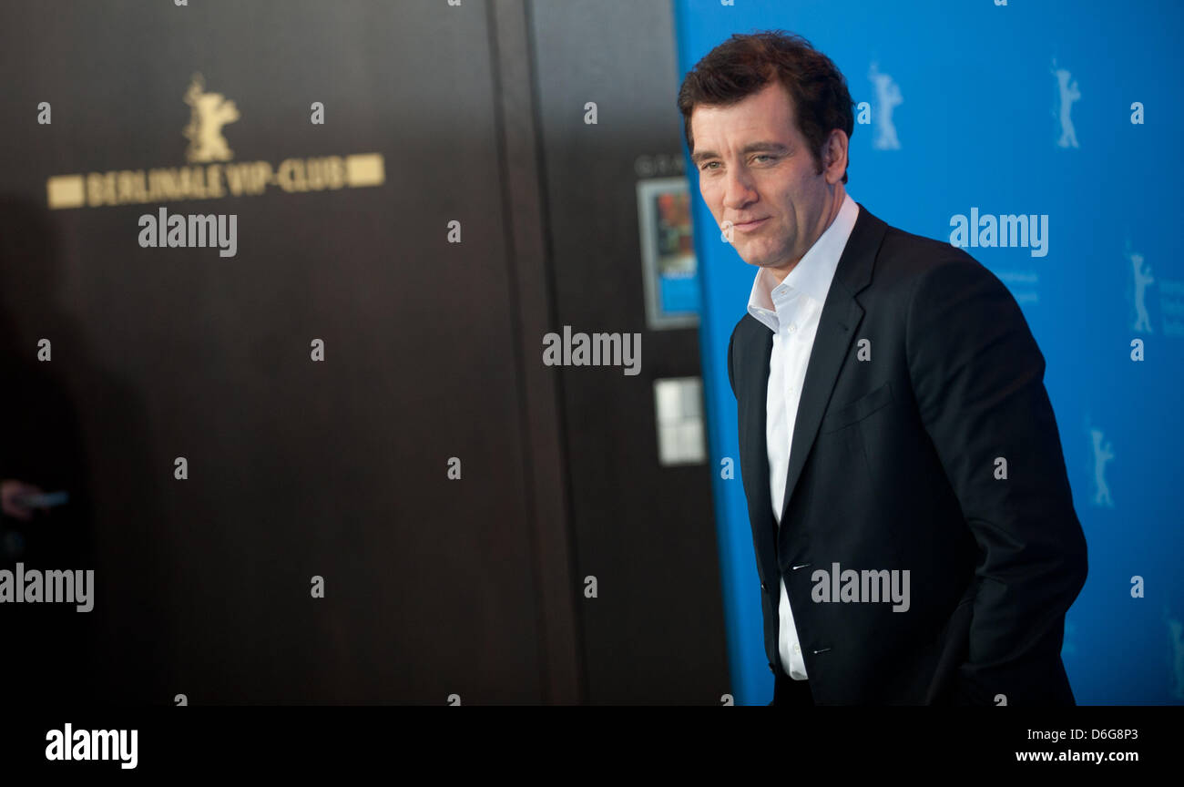 British actor Clive Owen arrives at a photocall for the movie Shadow ...