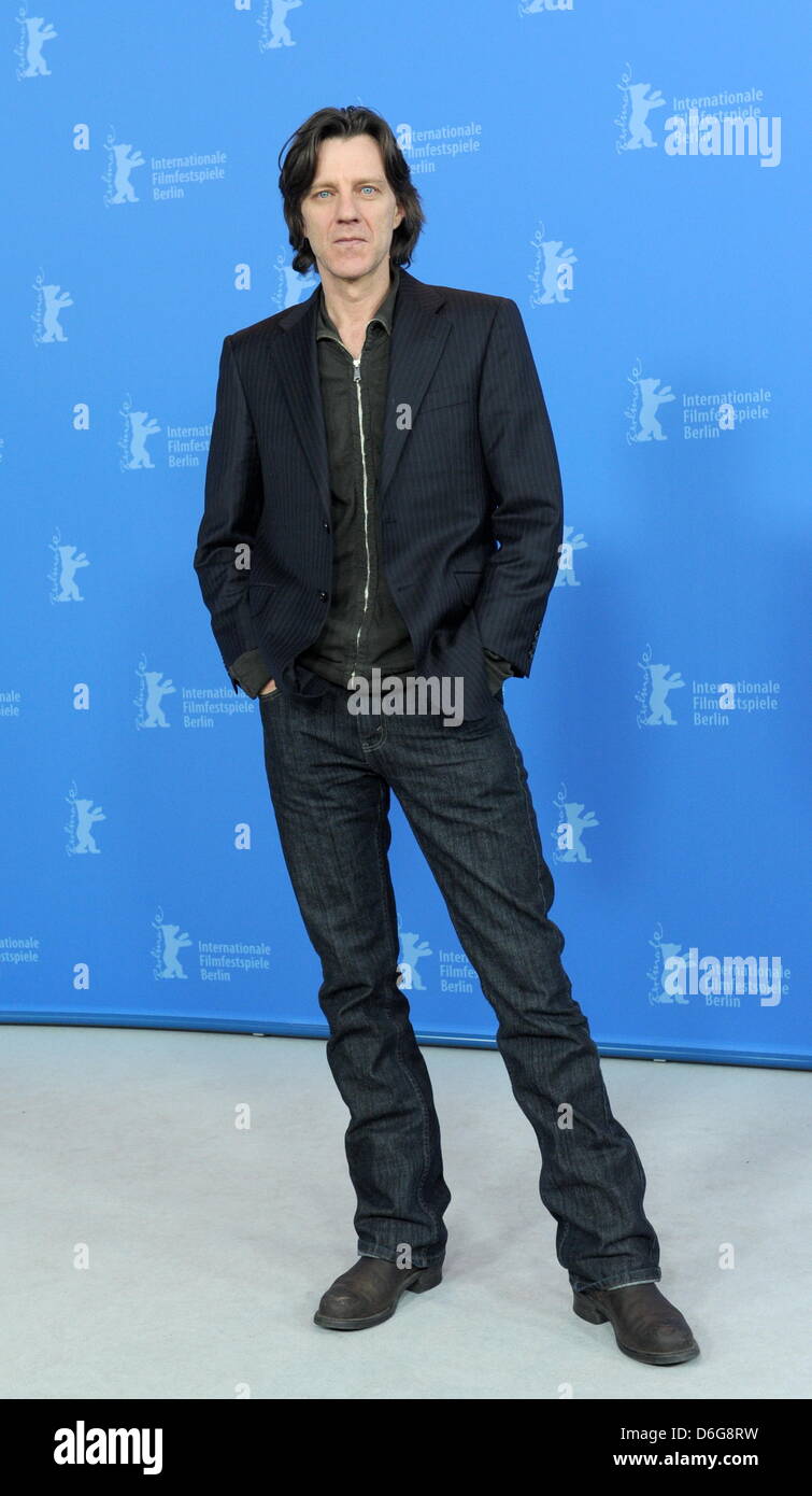 British director James Marsh poses at a photocall for the movie Shadow ...
