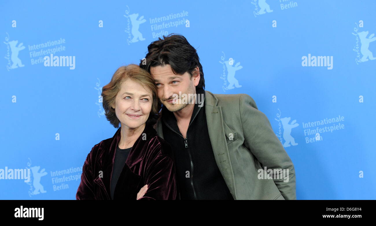 British actress Charlotte Rampling and director Barnaby Southcombe ...