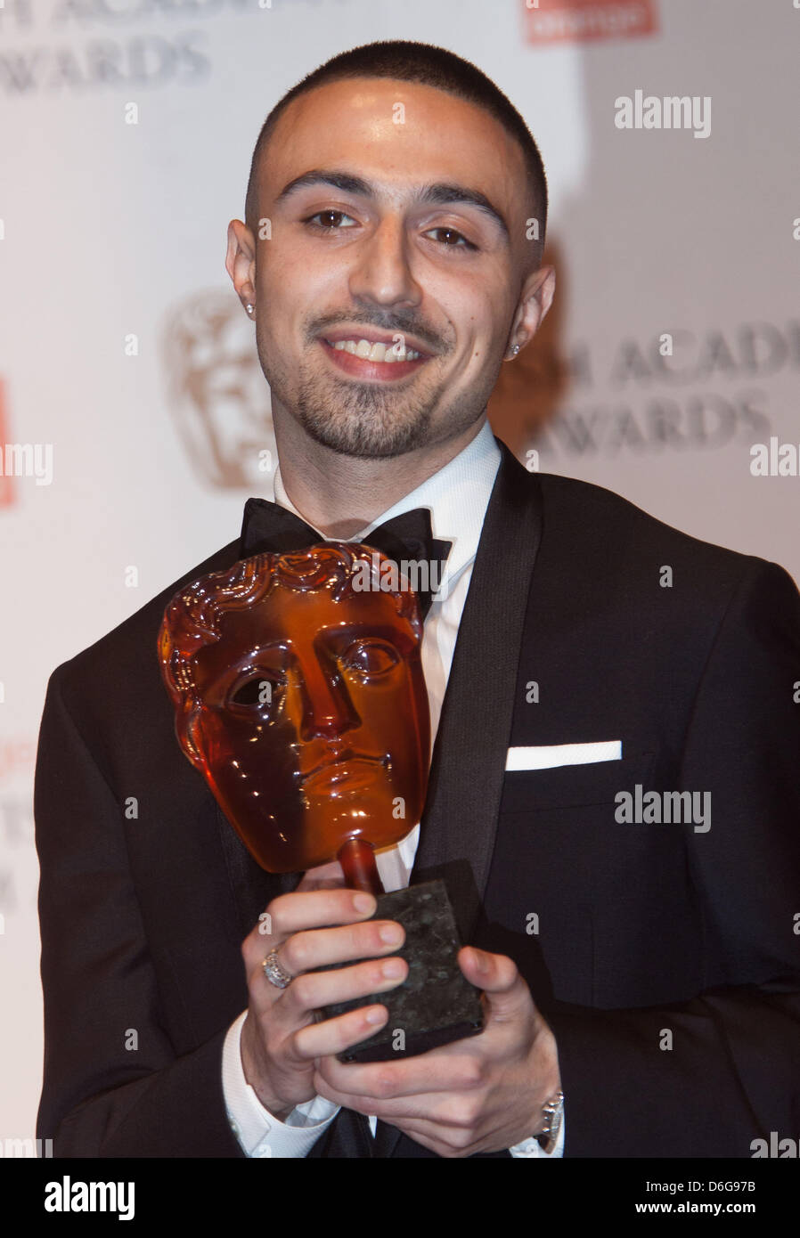 Actor Adam Deacon poses in the Winner's Photo Room during the British ...