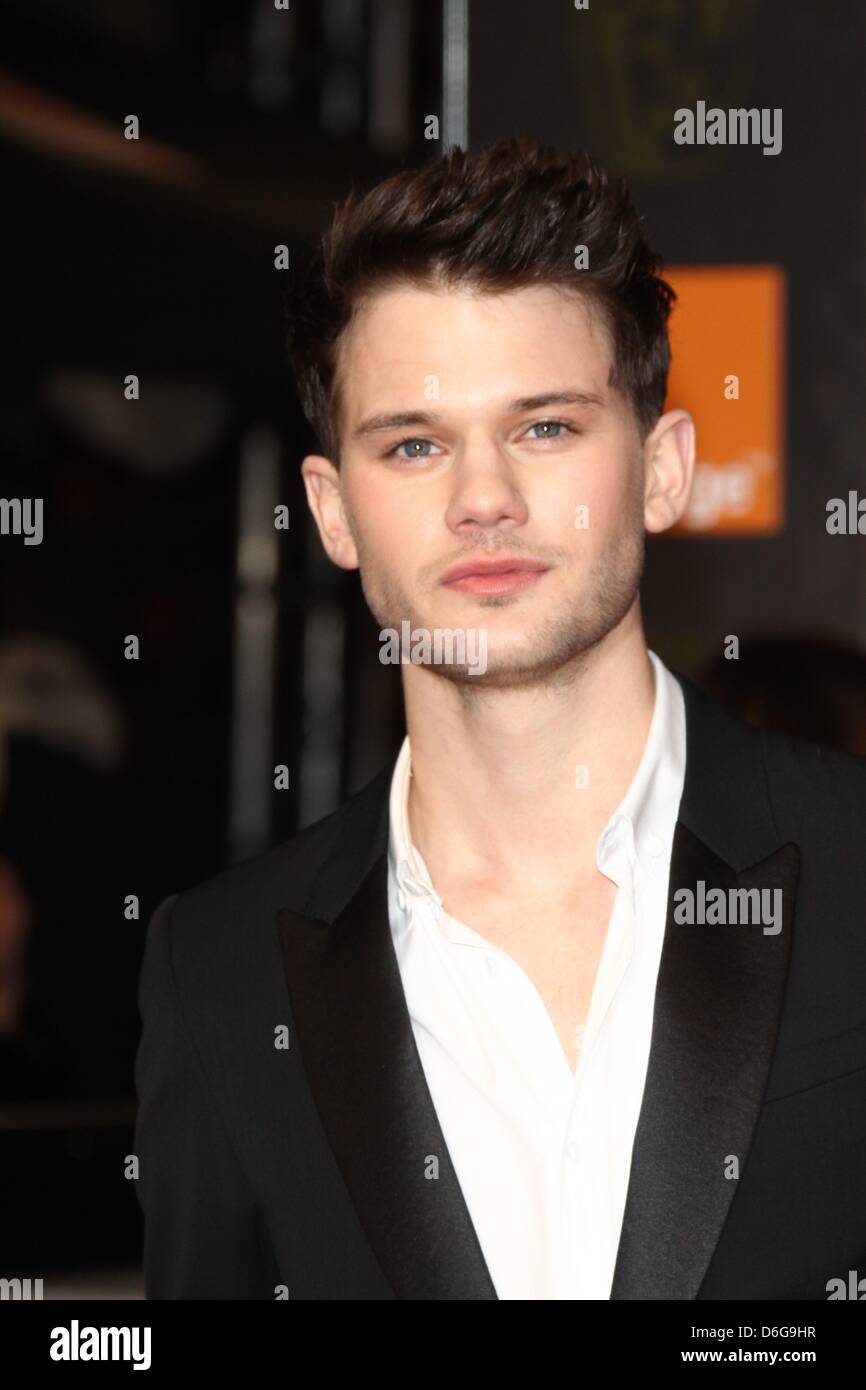 Actor Jeremy Irvine poses in the Winner's Photo Room during the British ...
