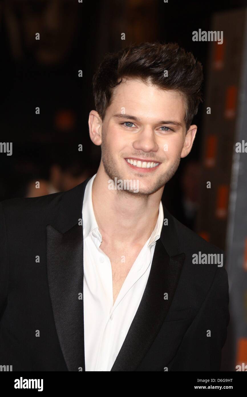 Actor Jeremy Irvine poses in the Winner's Photo Room during the British ...
