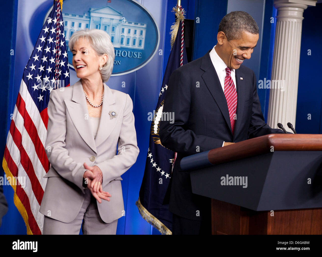 United states secretary of health and human services hi-res stock ...