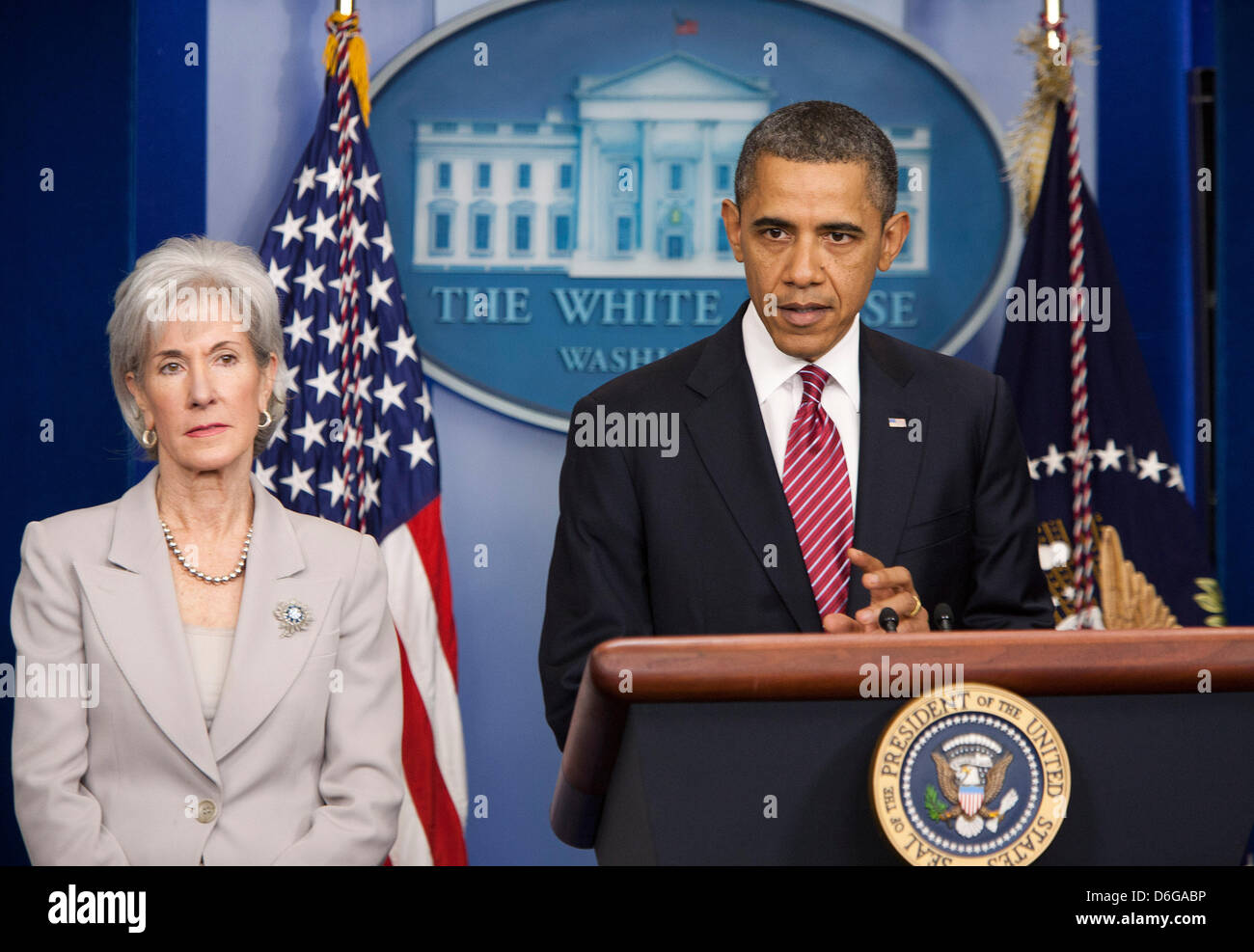 United states secretary of health and human services hi-res stock ...