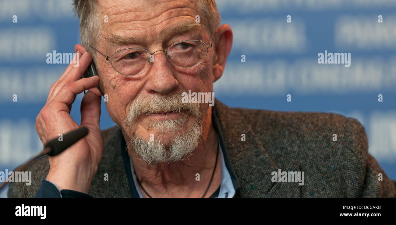 British actor John Hurt attends the press conference for the movie ...