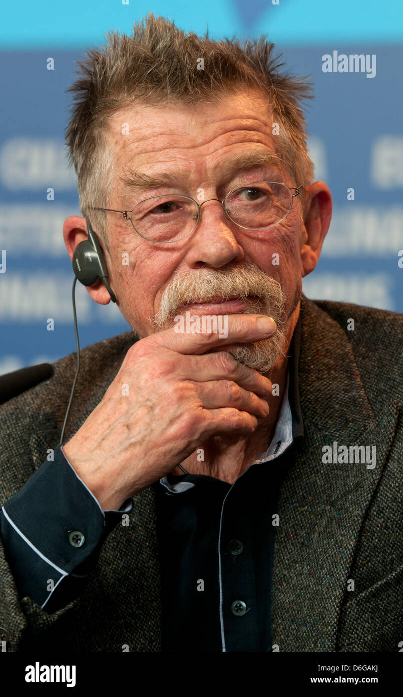 British actor John Hurt attends the press conference for the movie ...