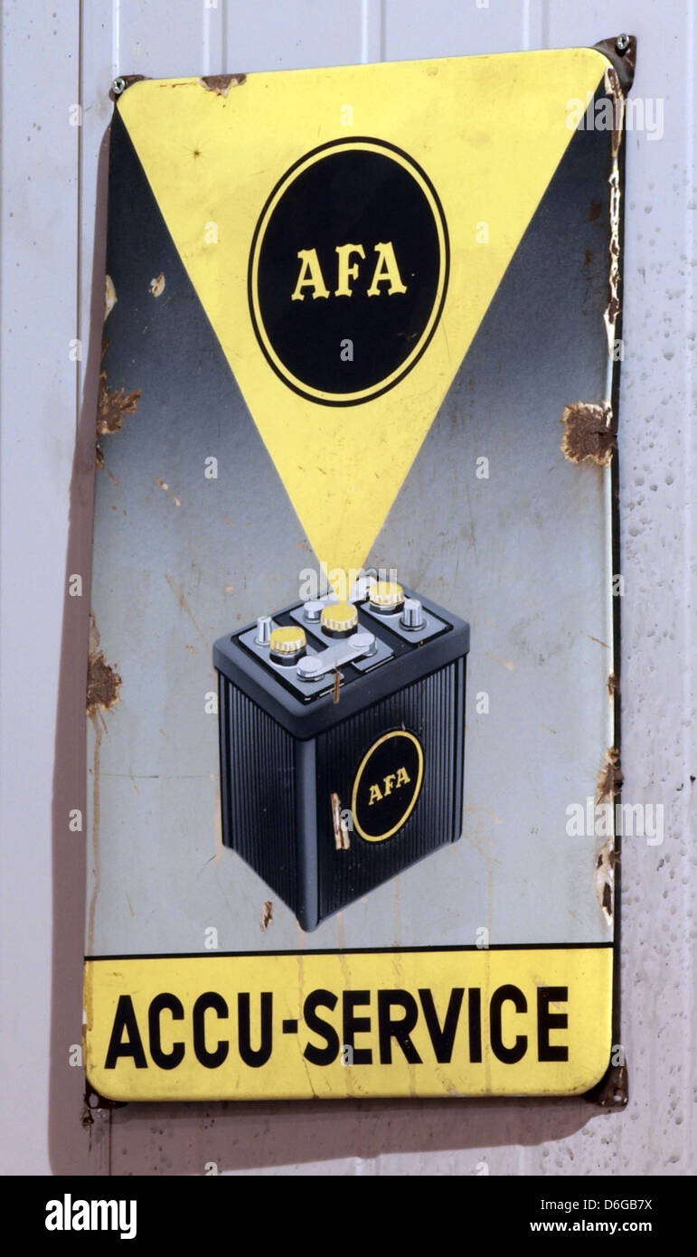 The AFA Accu-Service enamel advertisement sign is an iconic collectible ...