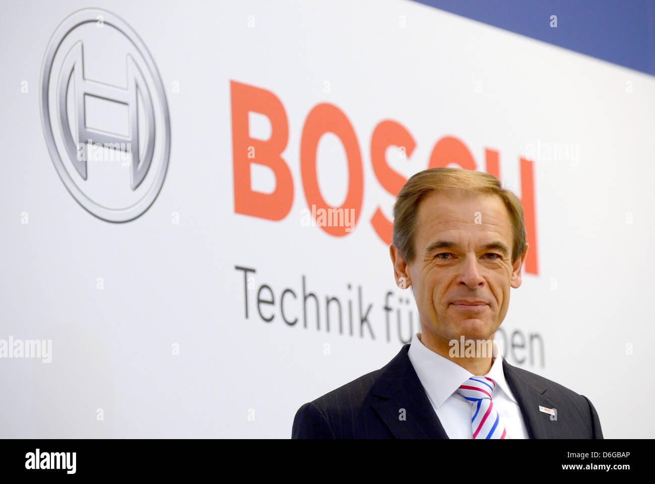 Bosch CEO Volkmar Denner attends the company's financial statement ...