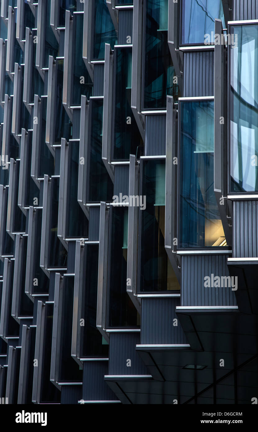 Reflective Modern Designed Office Buildings in London Stock Photo - Alamy