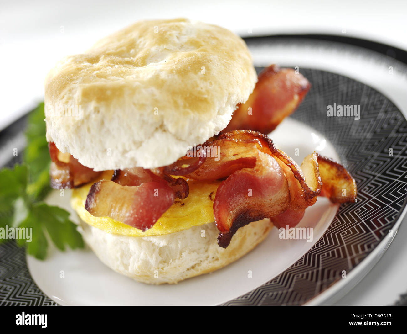Egg bacon bap hi-res stock photography and images - Alamy