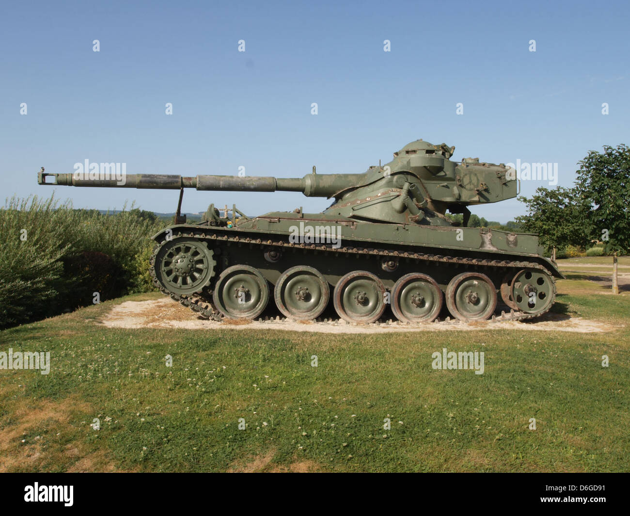 The AMX13 is a French light tank with a distinctive oscillating turret ...